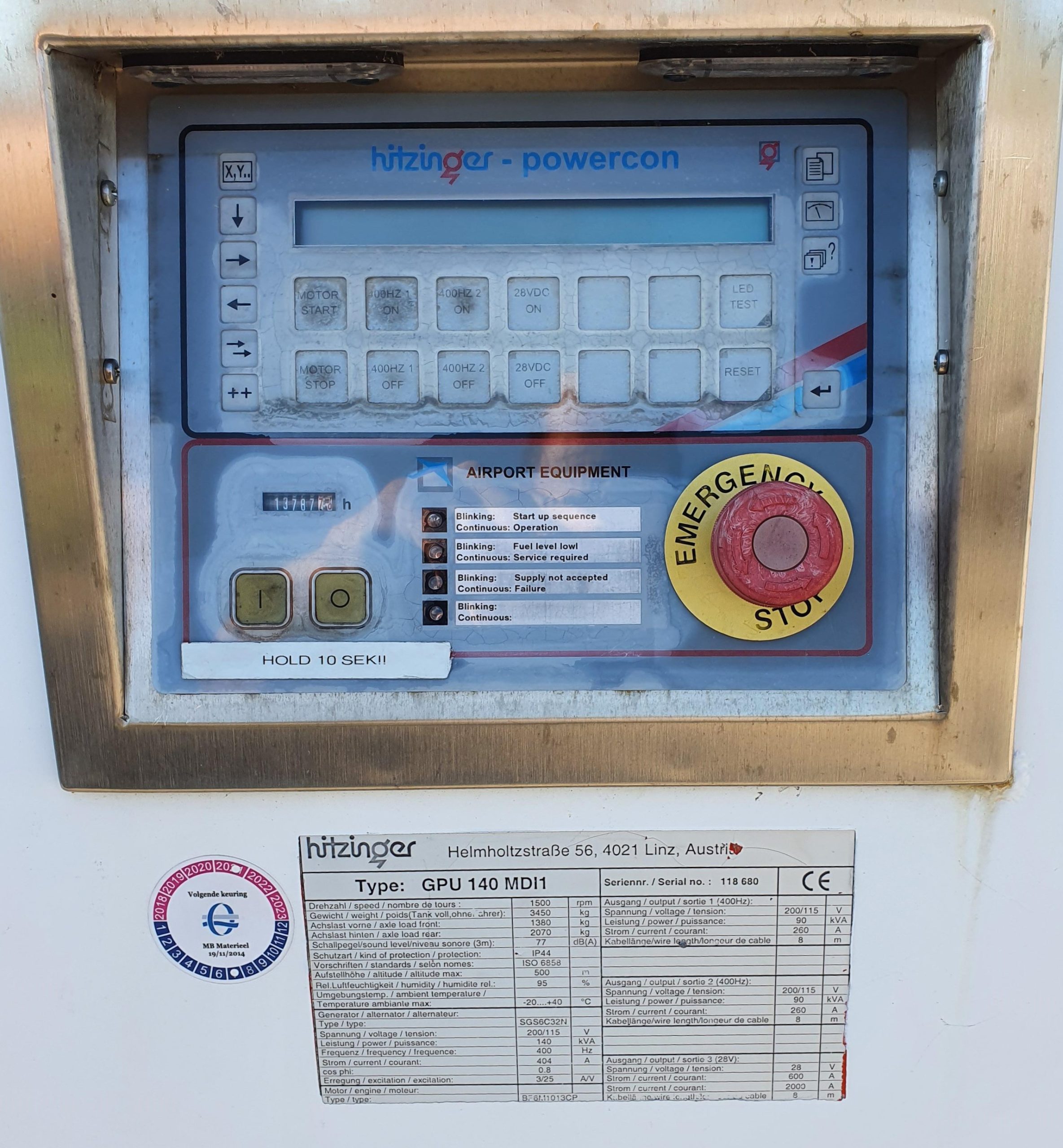 Ground Power Unit Hitzinger 140kVA 2003